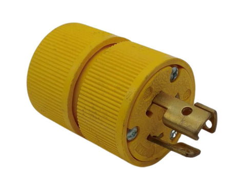 Lot of (4) General Electric 15A 277VAC L7 Twist-Lock Male Electrical P