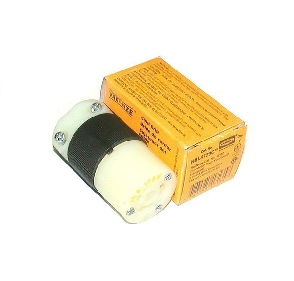 NEW HUBBELL HBL4729C FEMALE TWIST-LOCK CONNECTOR BODY 15 AMP 125 VAC