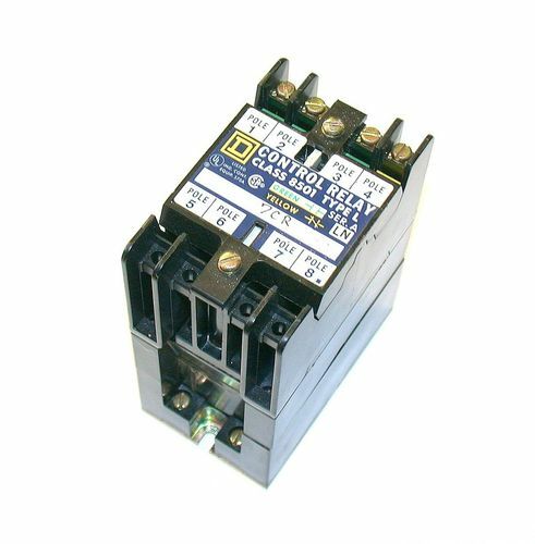 3 SQUARE D CONTROL RELAYS 110/120 VAC MODEL 8501L0-40