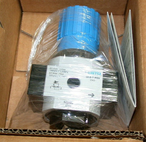 Up to 12 New Festo LR-3/8-D-7-O-MIDI - 3/8" npt Air Pressure Regulator
