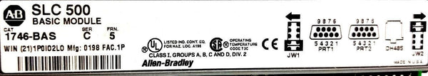 Allen-Bradley 1746-BAS Basic Module SLC500 Ser-C FRN-5 | Surplus Select
