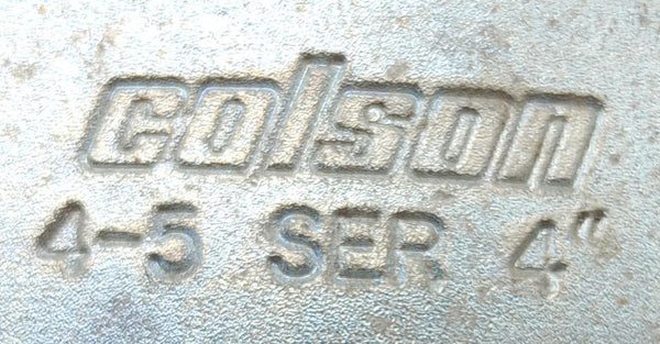 Colson 4-5 SER 4" Rigid Metal Base Industrial Rubber Caster Wheel