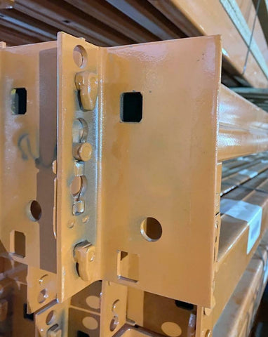 Interlake 10' x 2 3/4" Warehouse Pallet Racking Cross Beam Tear Drop 1