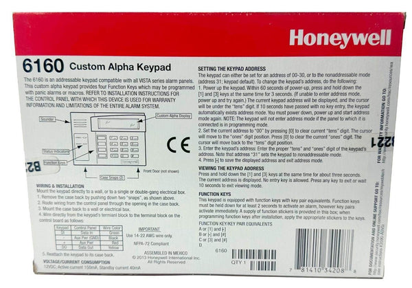 Honeywell 6160 Custom Alpha Keypad | Surplus Select