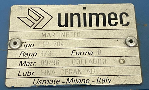 Unimec TP-204 Screw Jack 30:1 Ratio | Surplus Select