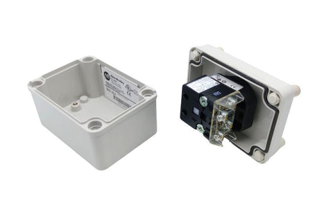 Allen-Bradley 800H-1HZ4C Push Button Enclosure Box W/ 800TC-N374 Light