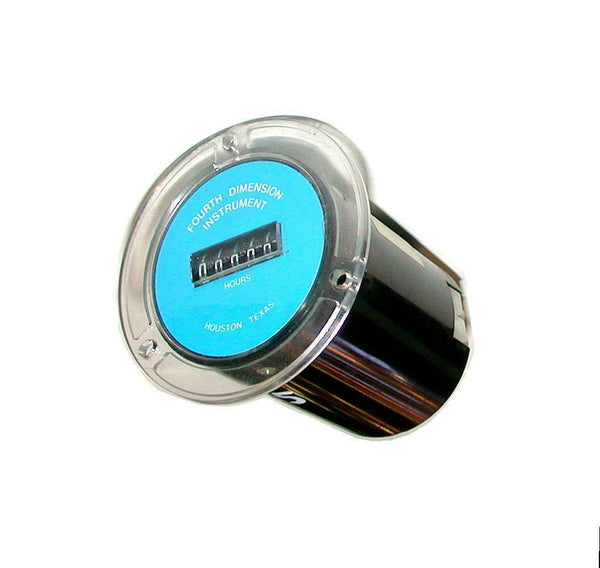 FOURTH DIMENSION INSTRUMENT HOUR METER 5-DIGIT 240 VAC MODEL 205112