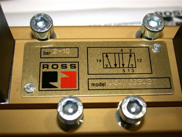 NEW ROSS 24VDC SOLENOID VALVE W6476B3437W W/ DECCO 316K33 COILS