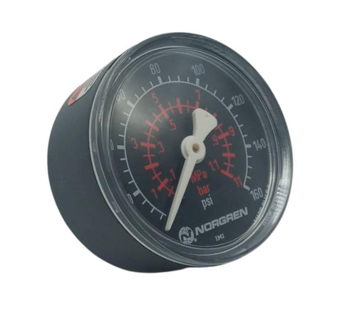 Norgren IMI Air Pressure Gauge 0-160 PSI Back Mount
