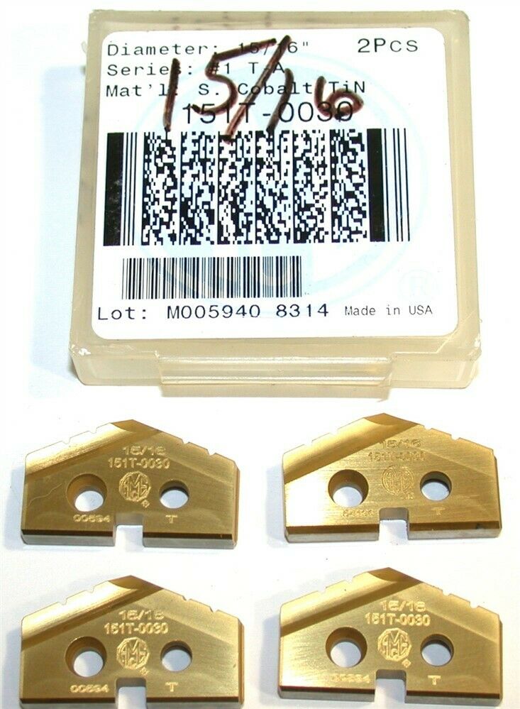 4 Allied Machine Original T-A 15/16" Carbide Spade Drilling Insert 151