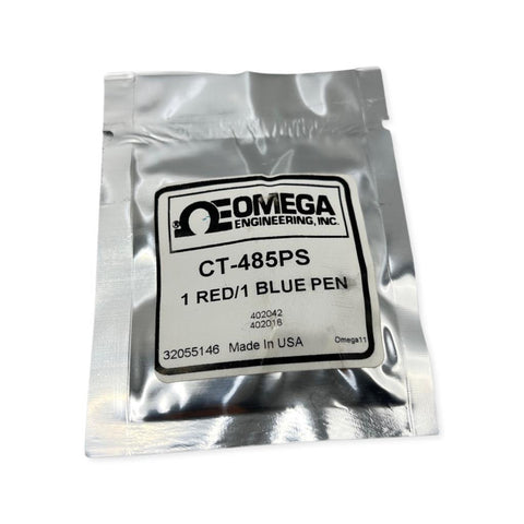 Omega Engineering CT-485PS Red Blue Circular Chart Recorder Set CT485-