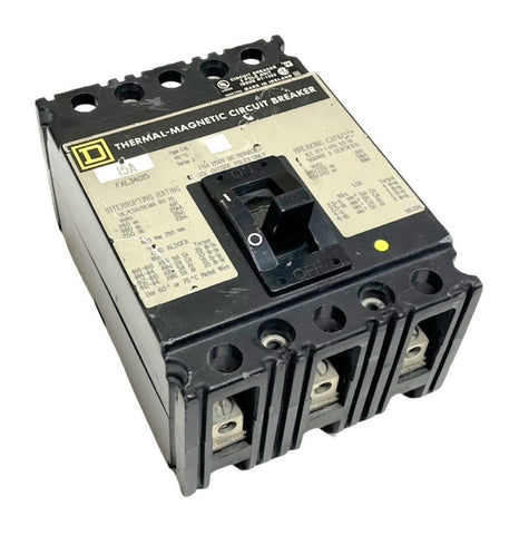 Square D FAL34015 3-Pole Circuit Breaker 15A 480VAC 3 PH Feed-Thru