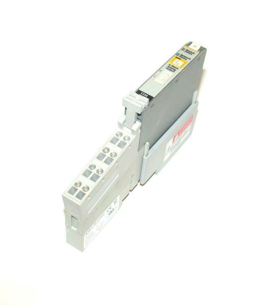 Allen Bradley 1734-0E2C 1734-RTB I/O PLC Analog Output Module 4-20 mA