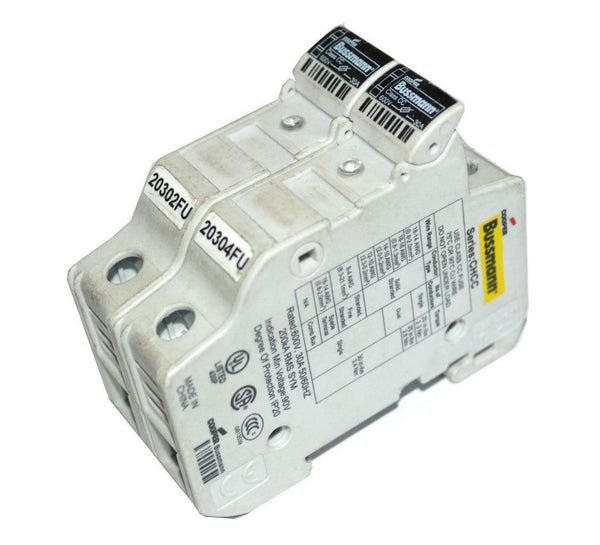 BUSSMANN CHCC 2-POLE FUSE HOLDER 600 VOLT 30 AMP