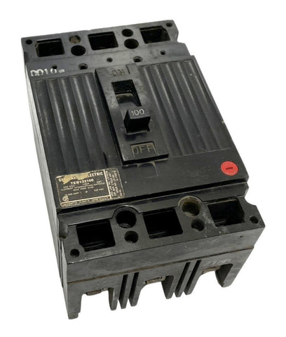 General Electric TEB132100 3-Pole Circuit Breaker 100A 240VAC 3PH Bolt