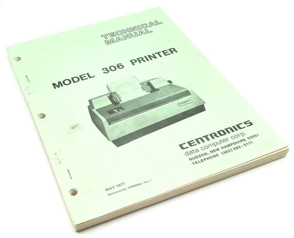 Centronics Model 306 Printer Technical Manual
