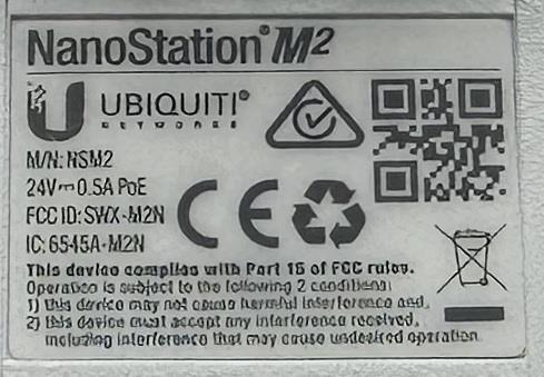 Ubiquiti NSM2 NanoStation M2 2.4 Airmax Wireless | Surplus Select