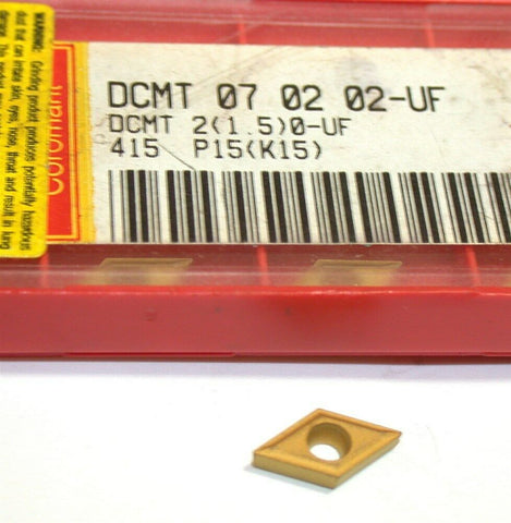 Lot of 8 New Sandvik Indexable Turning Carbide Inserts DCMT 07 02 02-U