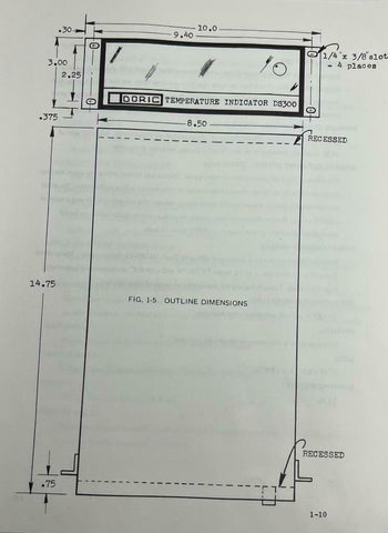 Doric DS-350 Digital Thermocouple Indicator Owner's Manual