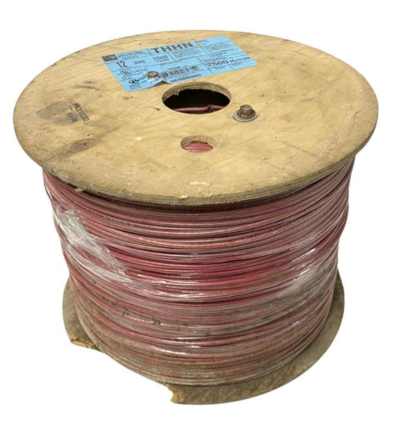 Lot of (5) Rolls of THHN THWN-2 Stranded Copper Wire 12 AWG 600V VW-1