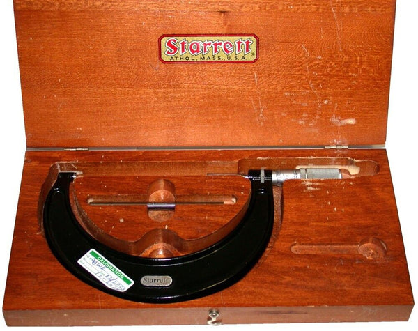 Starrett Micrometers .0001" Mics 4 To 5" #T436.1XRL-5 Calibrated w/Cas ...