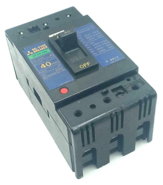 Mitsubishi NF50-CS 3 Pole Circuit Breaker 40A 600V