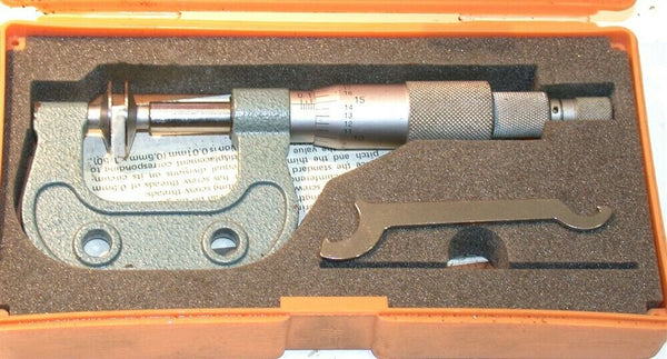 Mitutoyo 0-1" Disc Flange Micrometer w/ non-rotating spindle 169-203
