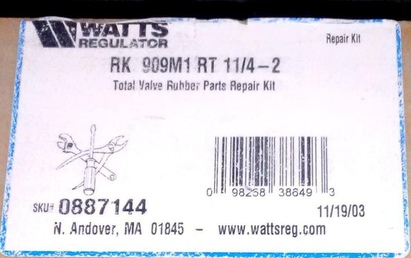 New Watts RK 909M1 RT 11/4-2 Backflow Preventer Repair Kit