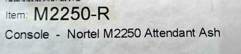 Nortel M2250 Attendant Console - Ash