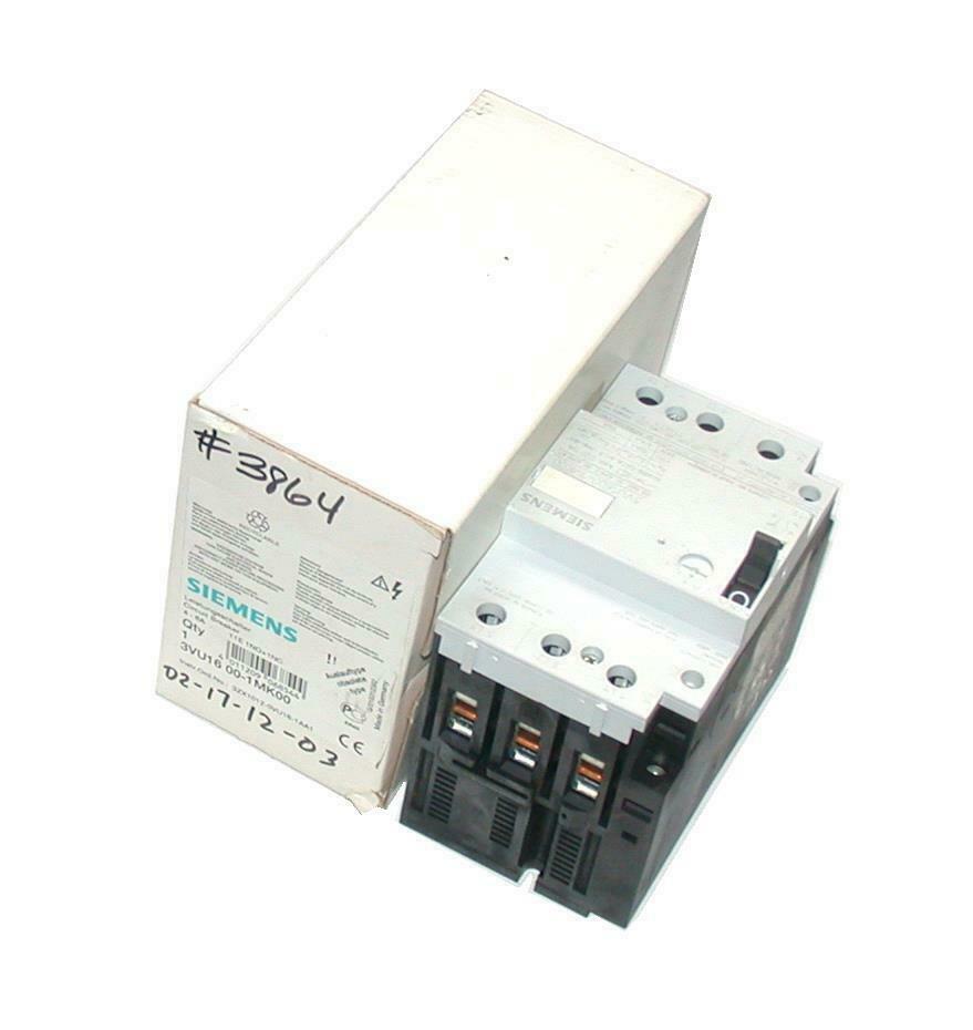 New Siemens 3VU1600-1MK00 Motor Overload Relay 4-6 Amp