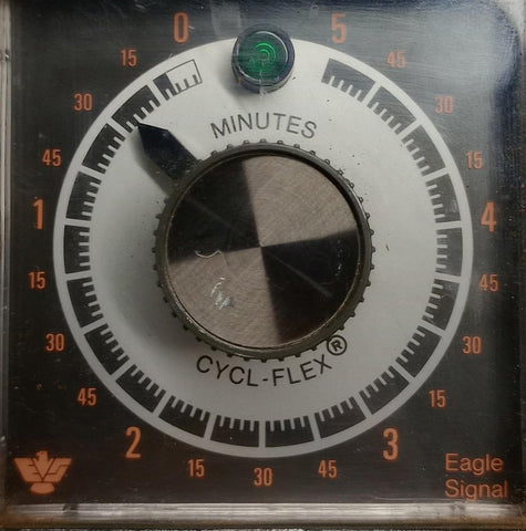 Eagle Signal HP53A6 Cycl-Flex Electronic Timer 0-5 Minutes 120VAC 60HZ