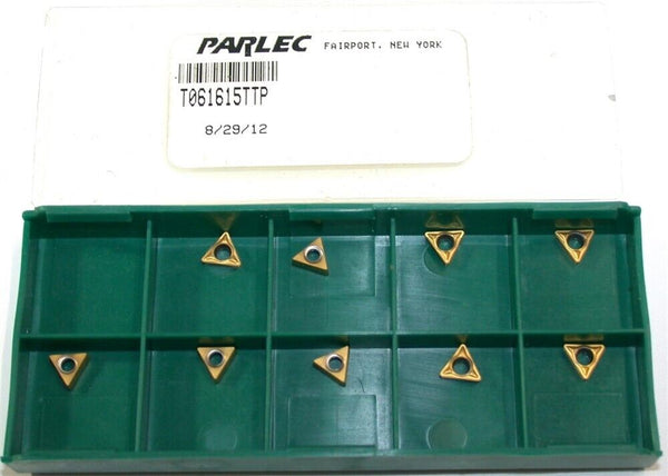 Lot of 9 New Parlec Indexable Boring Tool Carbide Inserts T061615TTP