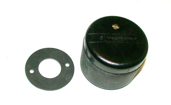 NEW BLACK TELEMECANIQUE BEACON STACK LIGHT COVER W/GASKET MODEL XVAC21