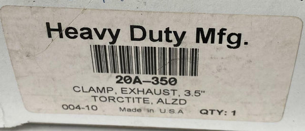 Torctite 20A-350 Heavy Duty Exhaust Clamp 3.5"