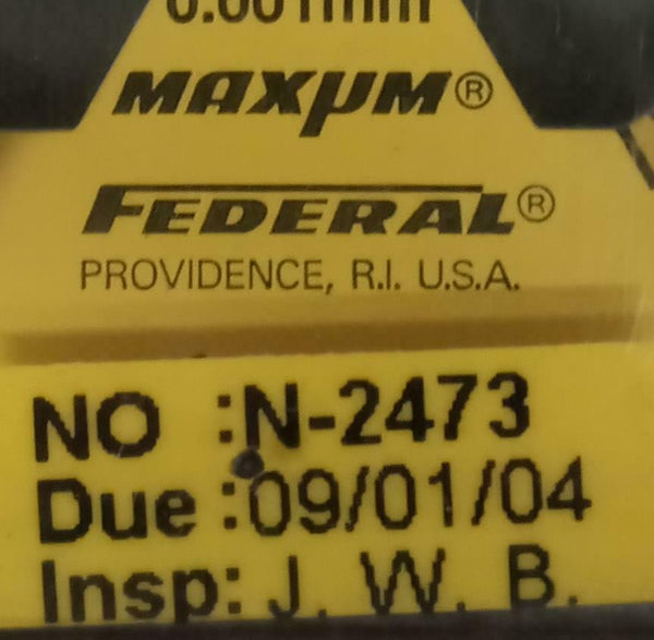 Mahr Federal Maxum DEI-54111 Digital Electronic Dial Indicator With Mo
