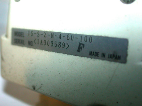 VERY NICE INTELLIGENT ACTUATOR IAI SLIDE MODEL IS-S-Z-M-4-60-100 ISSZM