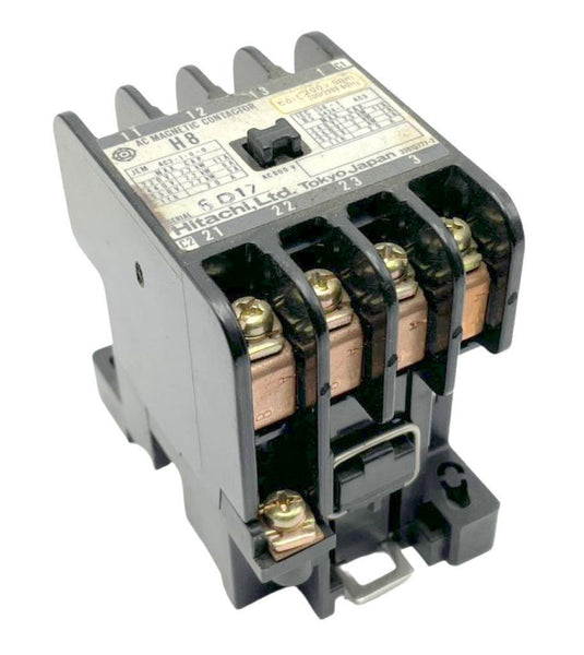 Hitachi H8 AC Magnetic Contactor 600VAC 200/220V 50/60HZ Coil | Surplus ...