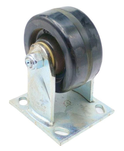 Colson 4-5 SER 4" Rigid Metal Base Industrial Rubber Caster Wheel