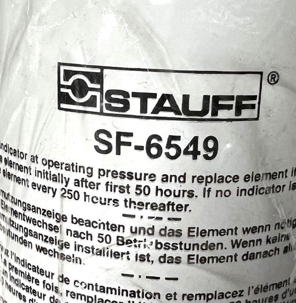 Stauff SF-6549 Spin-On Hydraulic Filter
