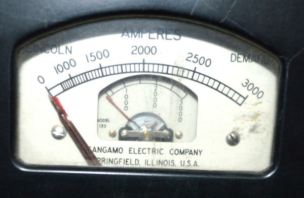 LINCOLN TYPE ADH2 AMPERE DEMAND METER 0-3000 AMPERES 57795
