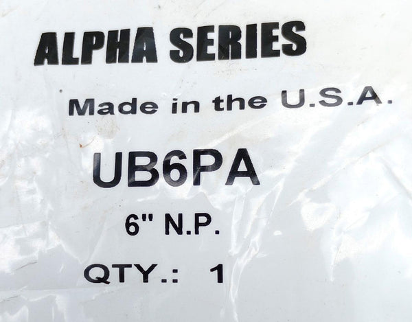 ZSI-Foster UB6PA Alpha Series Cushioned Clamp 6" N.P. Galvanized Steel