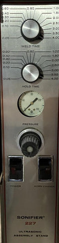 Branson Model 227 Ultrasonic Welder Sonifier 227 on Assembly Stand