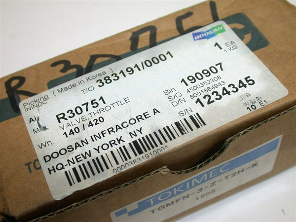 NEW TOKIMEC HYDRAULIC FLOW THROTTLE VALVE TGMFN-3-Z-T211