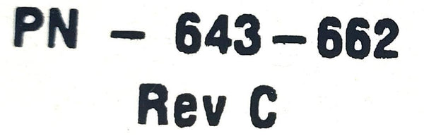 Tyco PN-643-662 Bracket to Wire Harness Assembly REV-C