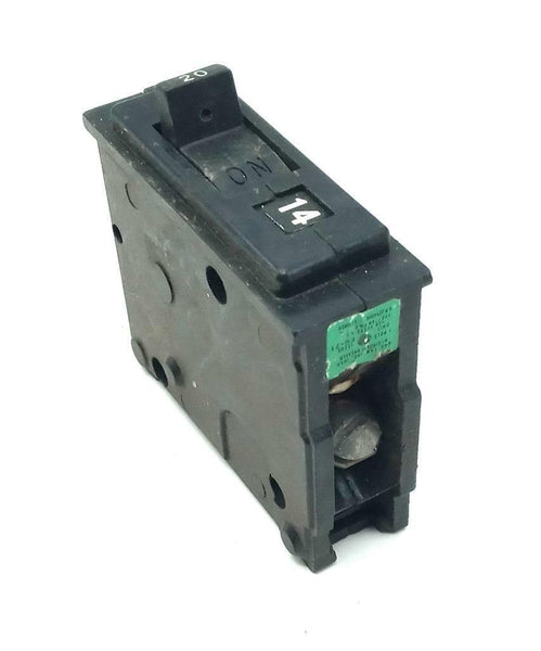 General Electric TQL1120 1 Pole Circuit Breaker 20A 120/240VAC Plug-In