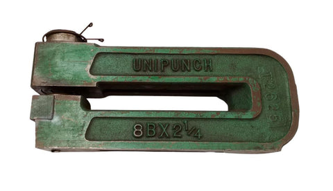Unipunch 8BX2-1/4 C-Frame Die Punch Tool 2-1/4" Width 8" Throat 8BX21/