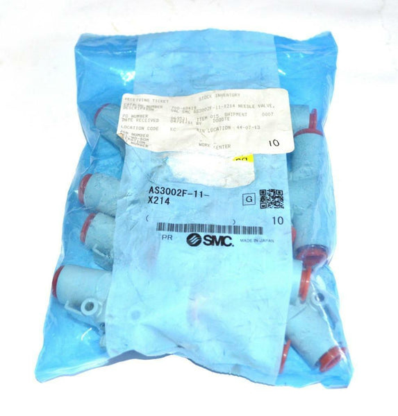 NEW SMC AS3002F CONTROL VALVE 3/8" (PACK OF 10)
