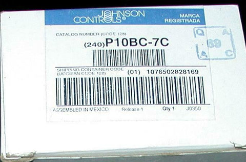 New Johnson Controls P10BC-7C Low Pressure Control Unit 3-20 PSIG Max.