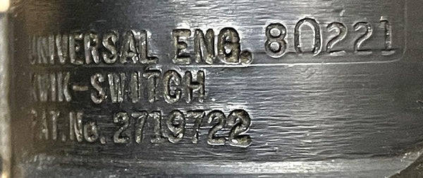 Universal Engineering 80221 Kwik Switch 200 Dbl-Taper Collet Chuck W/