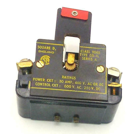Square D 9065C0-1L Manual Reset Overload Relay 600 VAC 30 Amp